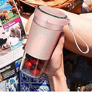 Mini Juicer Electric USB Smoothie Blender Fruit Fast Food Processor Portable Blender Electric Juicer (Color : Blue) (White)