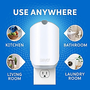 1-Pack Zevo Fly Trap for Indoors, Plug-in, 1 Pack, Kills Flies, Fruit Flies, Gnats, Moths (1 Device & 1 Cartridge) in The tituaa Box