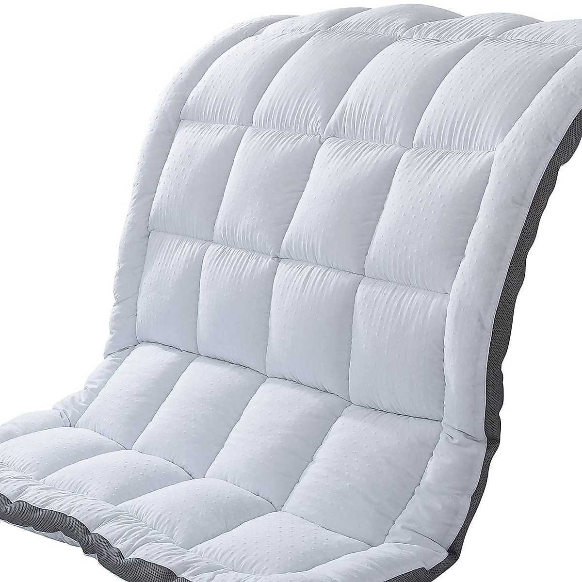 YZ HOMTEX Mattress Topper Full Mattress Pad Protector - Quality Plush Luxury Down Alternative Pillow Top - 3inch Extra Thick Mattress Cover (Full Size ), White