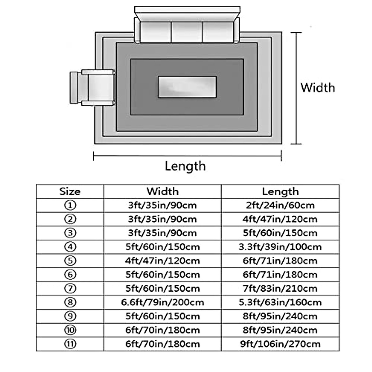 Dark Green Light Green Gradient Area Rug, Modern Abstract Plant Leaves Outdoor Carpet, Rug with Non-Slip Backing Easy Can Be Washed for Living Room Bedroom Home Office Floor Rug 4ftx6ft