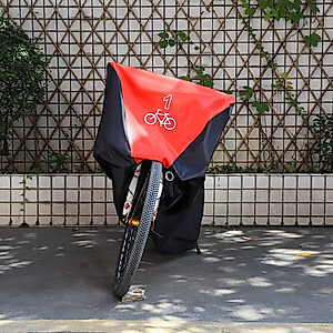 NEVERLAND Bike Covers Outdoor Storage Waterproof, Bicycle Cover for 1 Bike with Lock Hole Sun Rain Wind Dust Proof for Mountain Road Exercise Electric City Bike