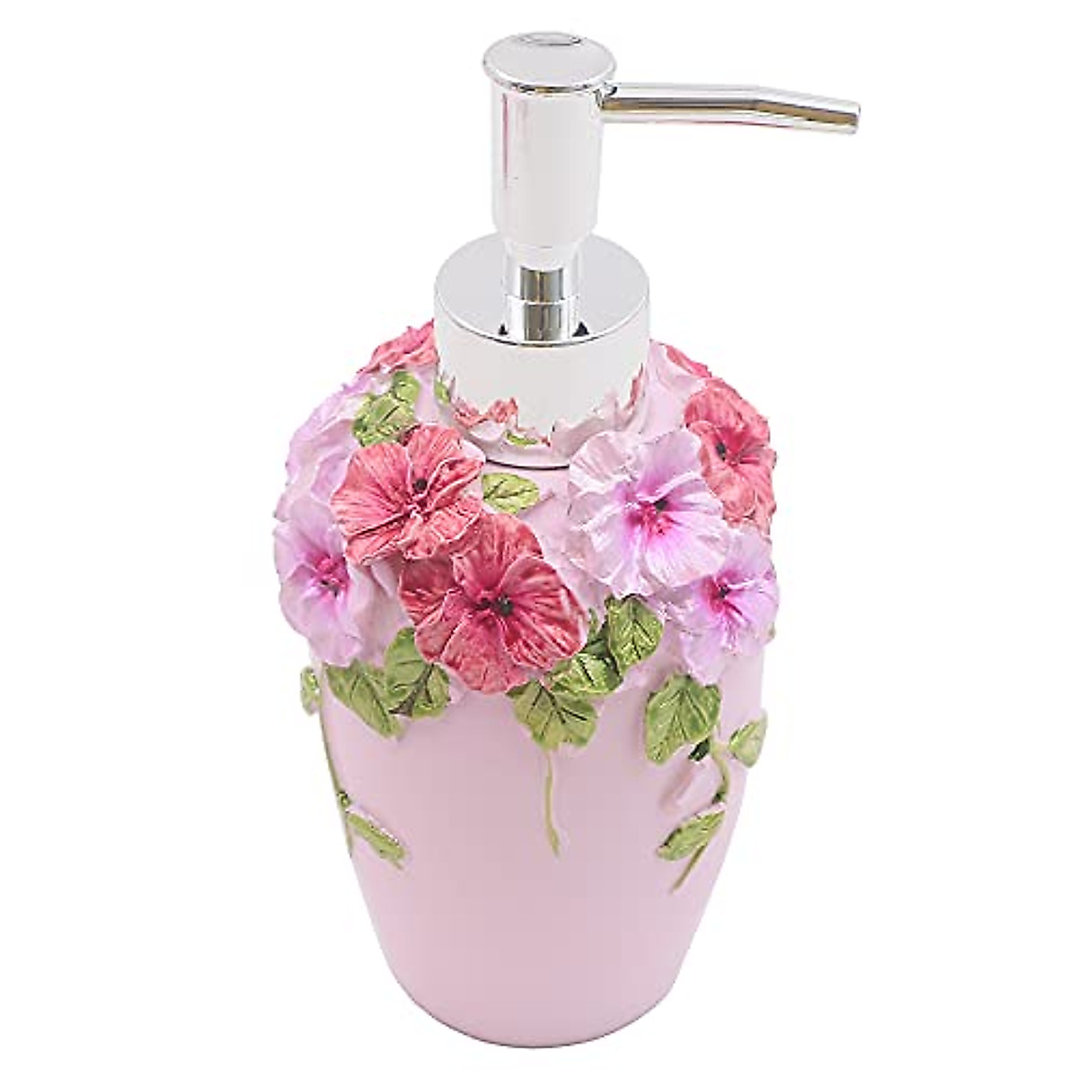 LUANT Vintage Pink Bathroom Accessories, 5Piece Bathroom Accessories Set, Bathroom Set Features, Soap Dispenser, Toothbrush Holder, Tumbler & Soap Dish - Bath Gift Set