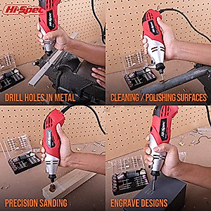 Hi-Spec Power Rotary Tool Kit Set 160W with 121 Piece Dremel Compatible Bit Accessories. Drill, Cut, Trim, Grind & Sand in DIY Repairs, Hobbies & Craftwork