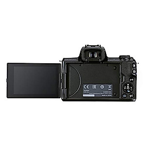 Canon EOS M50 Mark II + EF-M 15-45mm is STM Kit Black (Renewed)