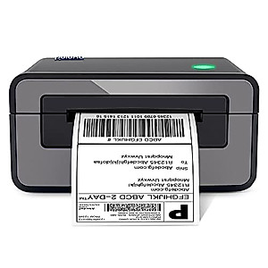 POLONO Thermal Label Printer, PL60 4x6 Label Printer for Shipping Packages, Thermal Label Maker, Compatible with Amazon, Ebay, Etsy, Shopify, FedEx, UPS, etc, Support Windows, Mac, Linux (Gray)