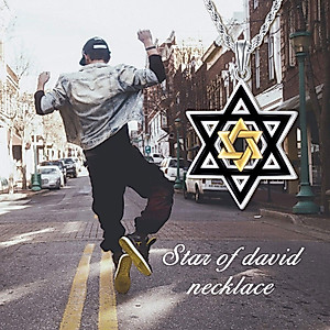 PDTJMTG Star of David Necklace Sterling Silver Necklace, 20”+2”