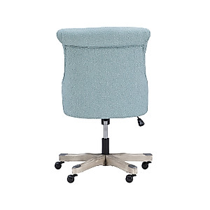 Linon Amzn0240 Talia Light Blue Office Chair, Gray