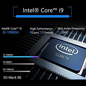 [Gaming PC] Mini PC Core i9 10885H, 8Cores 16Threads Up to 5.3GHZ,Nvidia GTX1650Ti GDDR6 Graphics, Mini Gaming Desktop Computer,32G Ram 1TB Nvme SSD WiFi 6 BT 5.0,Pre-Install Windows 11 Pro