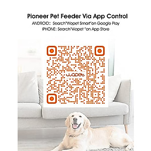 WOPET Automatic Cat Food Dispenser with Camera, 5G WiFi Automatic Cat Feeder with APP Control, 7L Automatic Dog Feeder with Timer Programmable,HD Camera for Voice and Video Recording