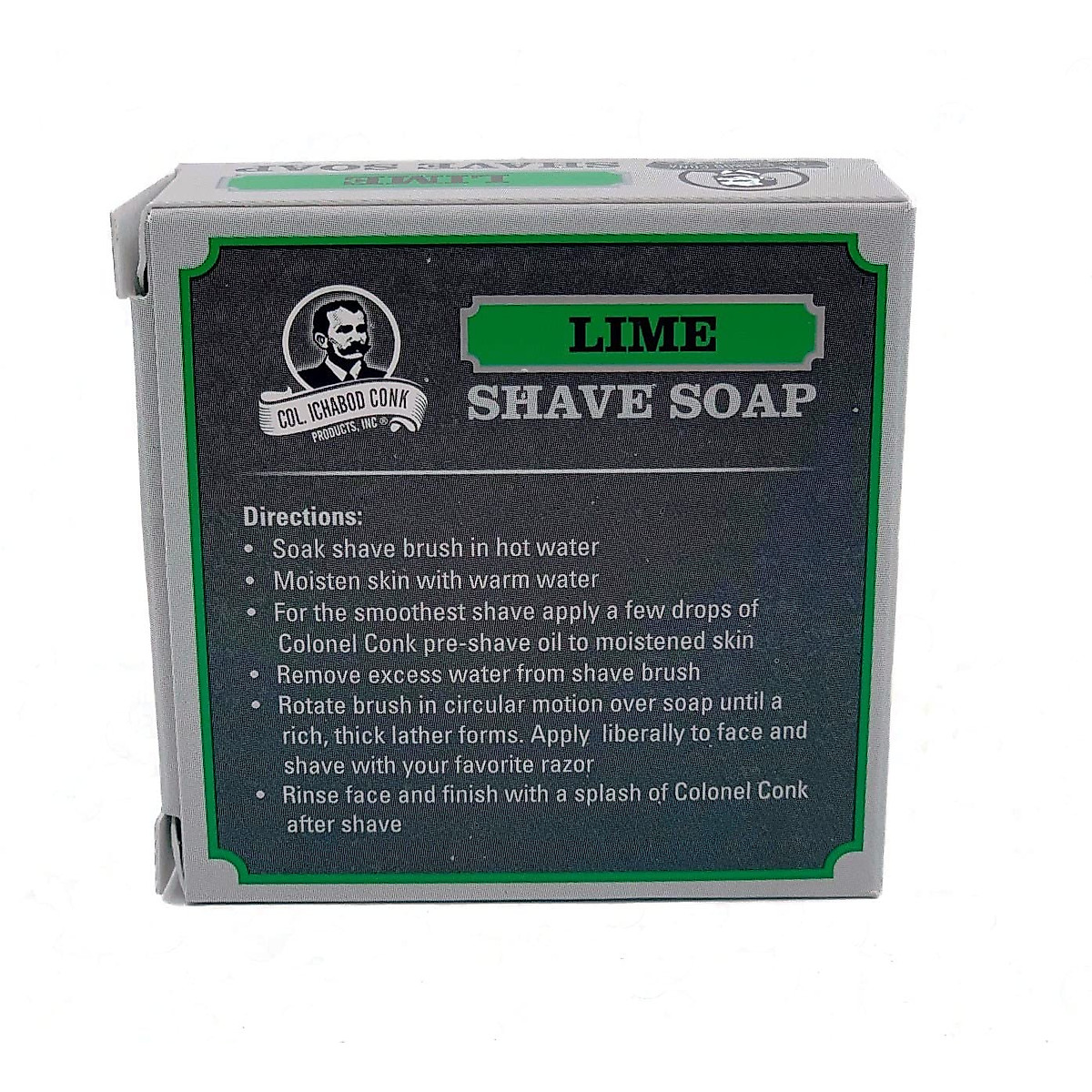 Col. Conk Lime Glycerine Shave Soap 2.25 oz.