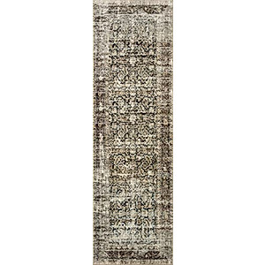 Loloi Amber Lewis x Morgan Collection MOG-02 Navy/Sand, Traditional 2' x 3'-6" Rectangle Accent Rug feat. CloudPile™