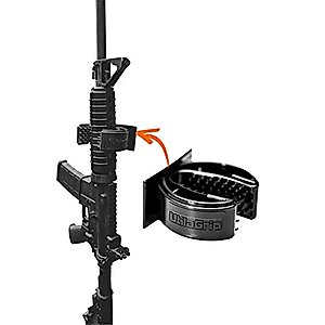 QuiverGrip UtilaGrip Single Shotgun & Rifle Gun Rack - Gun Rack - Wall Mount - Wall Organizer - Weapons Rack - Adjustable Firearm Storage - Wall Mounted Gun Holder