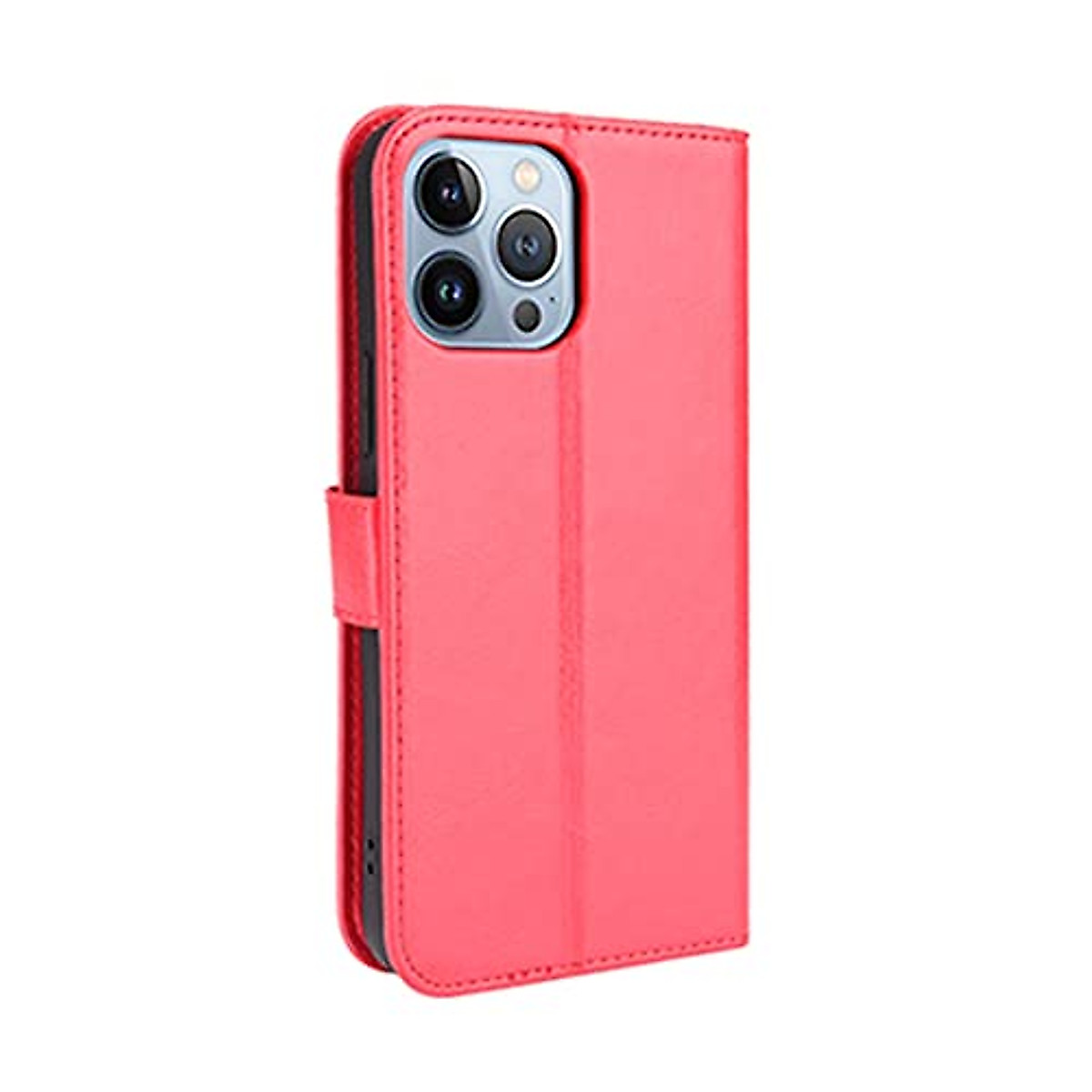 MojieRy Phone Cover Wallet Folio Case for Oppo Reno 2, Premium PU Leather Slim Fit Cover for Reno 2, 3 Card Slots, Feel Good, Red