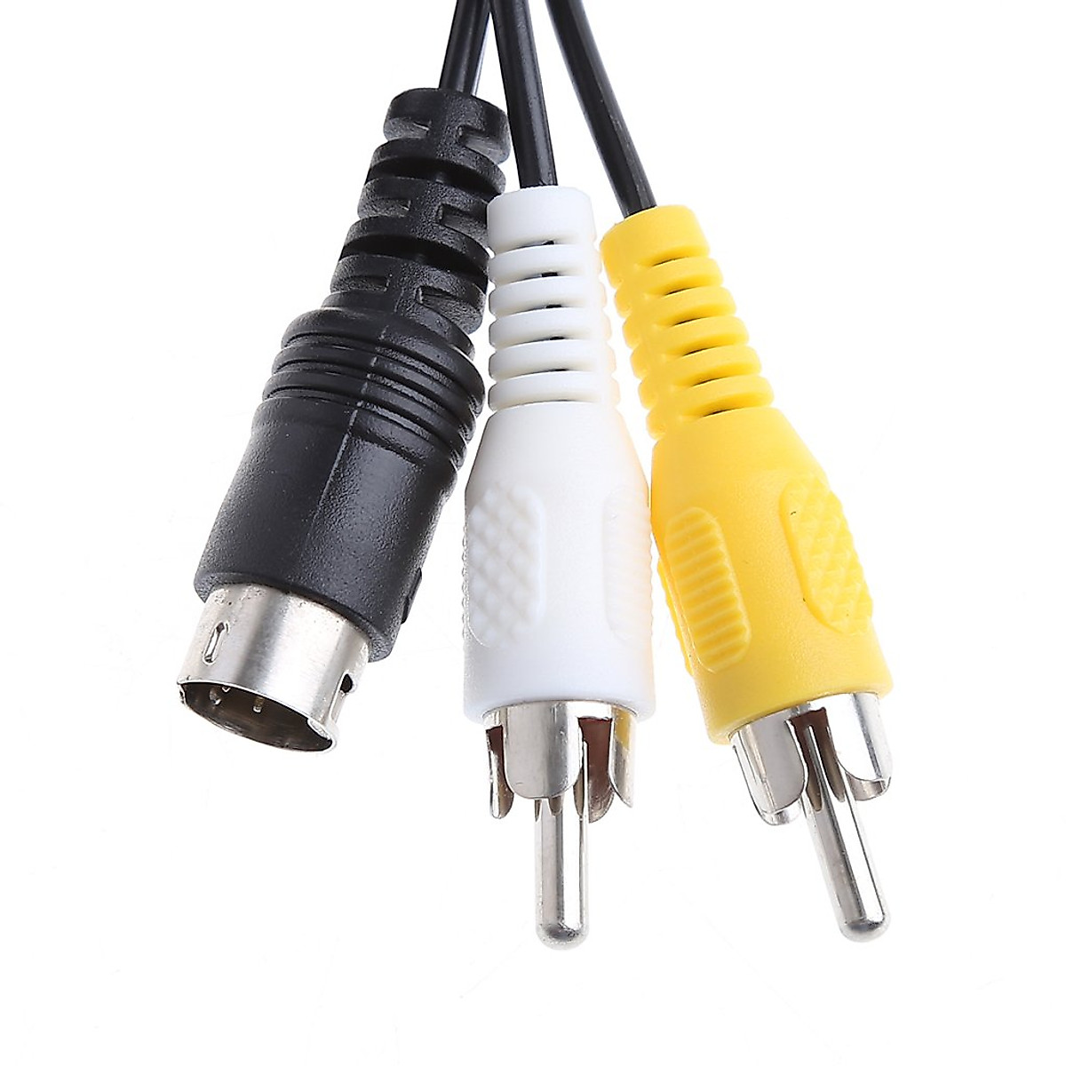 Tsond Black 1.5M/5FT Audio Video AV Stereo Composite Adapter Cable For SEGA Genesis/MD