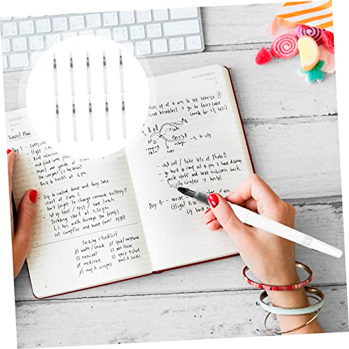 EXCEART 10pcs Travel Set Watercolor Paint Set Bulk Pencils Coloring Paint Pen Water Color Brush Oil Painting Set Flat Pen Writing Brush Water Brush Water Soluble Writing Pen Painting Brush