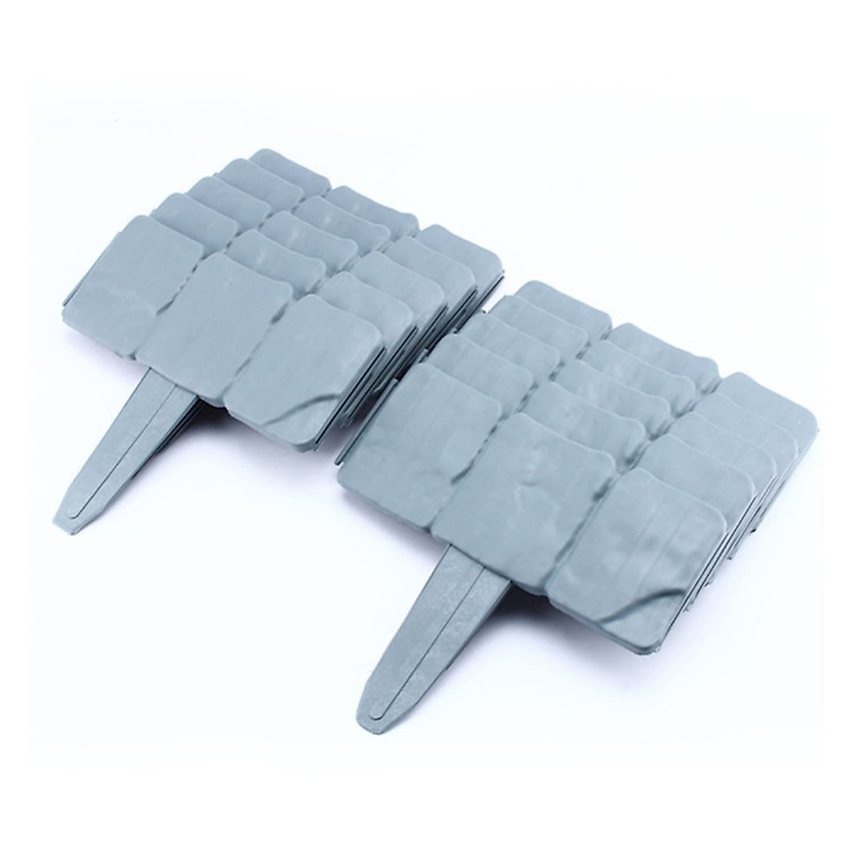 YUEMOL Garden Borders and Edging 5/10/20 Pcs Imitation Stone Effect Lawn Fence ，Gardening Edging Interlock Flower Bed Border Plant Bordering Grass Edge (Color : A)