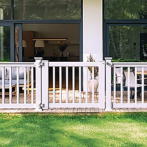 barrette outdoor living 73030535 T-Top Gate Vinyl Rail, White