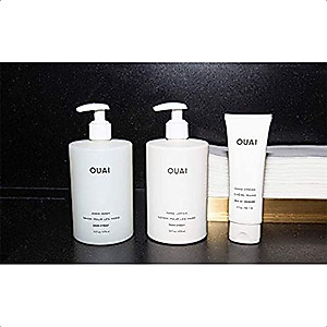 OUAI Hand Lotion. The Perfect Lightweight Formula to Hydrate Your Driest Spots. Made with Avocado, Jojoba and Rose Hip Oils to Lock in Moisture (16 Fl Oz)