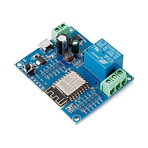 JESSINIE 2Pcs ESP8266 ESP-12F WiFi Single Relay Module ESP DC5-80V Wireless Controller Relay Module Board ESP-12F for IOT Smart Home APP