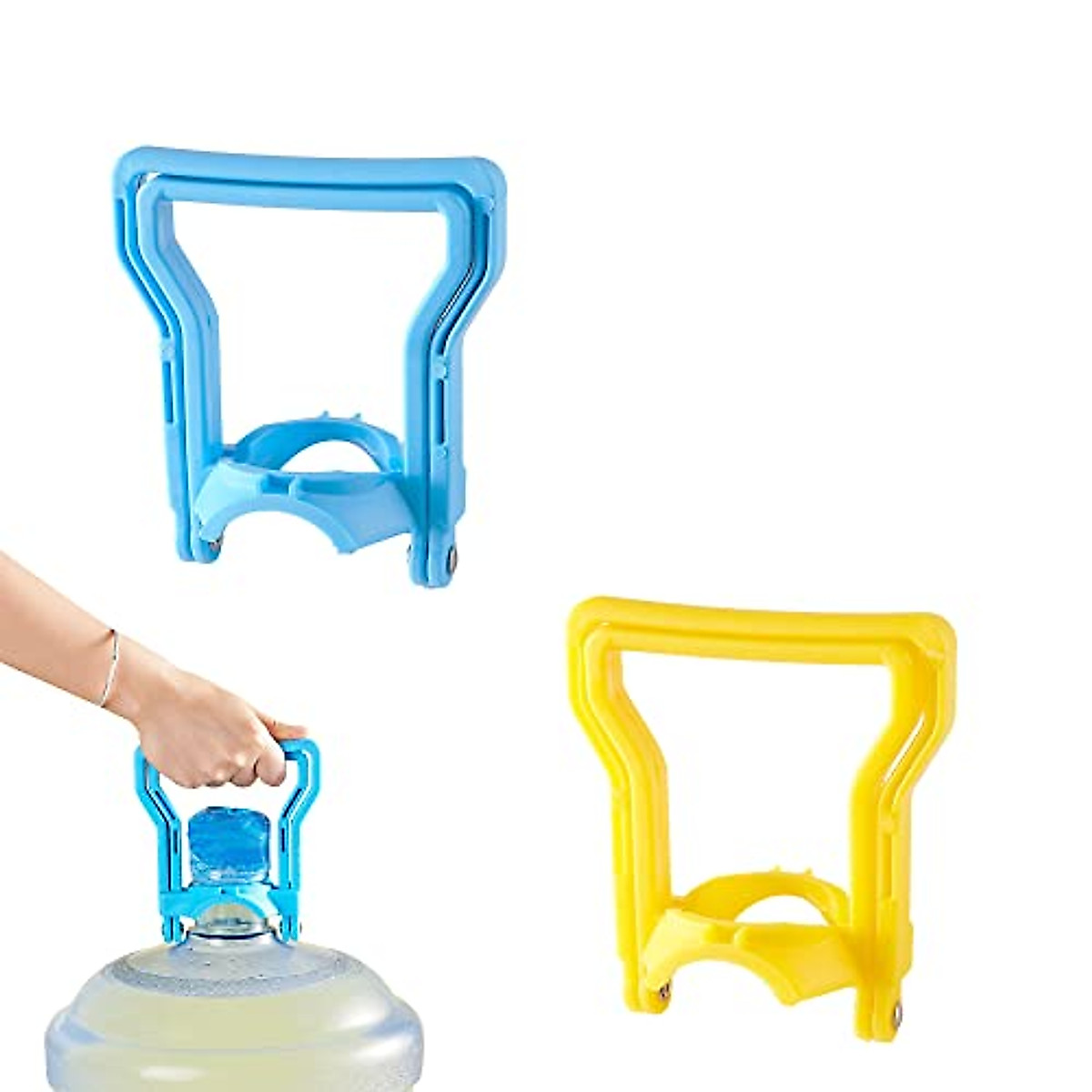 2 Pack 5 Gallon Water Bottle Handle Advanced Ergonomic 5 Gallon Water Jug Hauling Handle Drinking Water Bottle Handle Bottle Carrier Large Bottle Grippers Water Bottle Lift with Handle