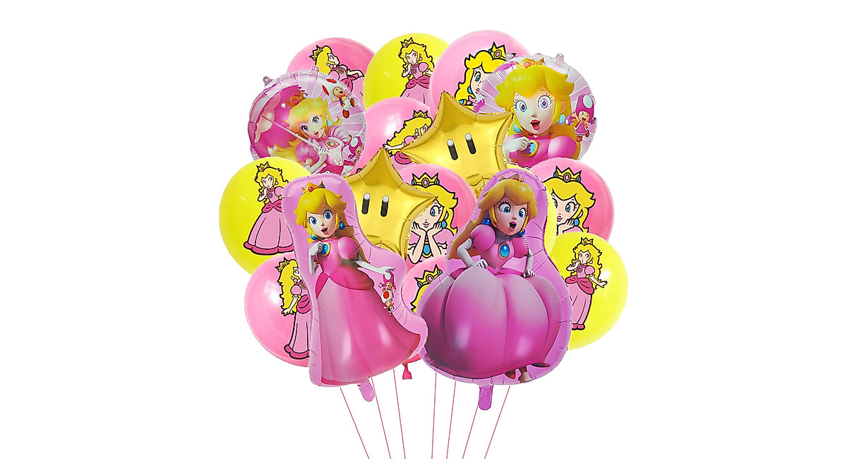 Princess Peach Balloon Party Set - Best Mario-Themed Decorations