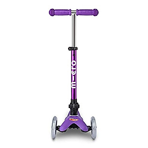 Micro Kickboard - Foldable Mini Deluxe Scooter, 3-Wheeled, Lean-to-Steer, Swiss-Designed, Award-Winning for Toddlers and Preschoolers Ages 2-5 (Purple)