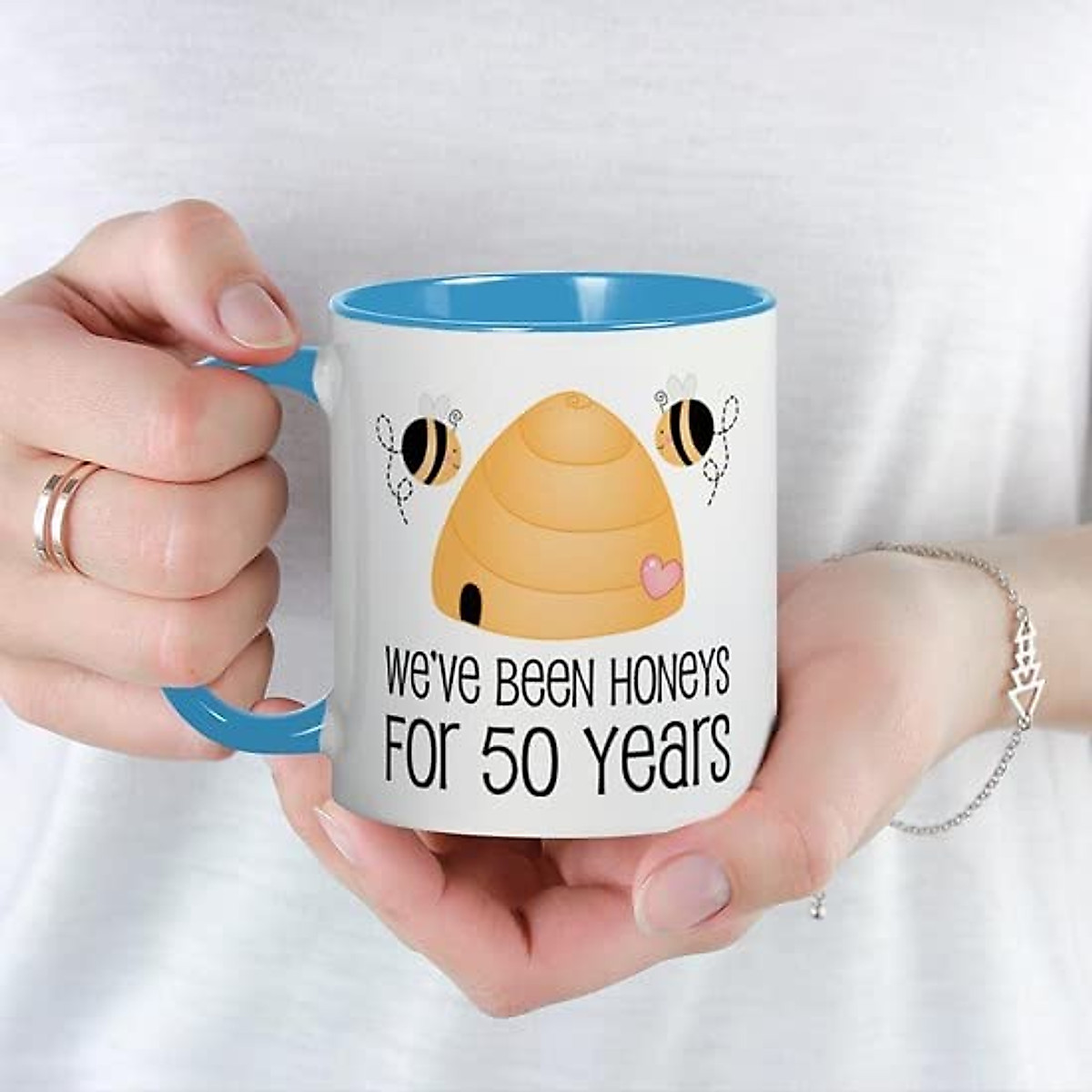 CafePress 50Th Anniversary Honey Mug Ceramic Coffee Mug, Tea Cup 11 oz