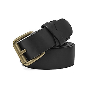 Timberland womens Casual Leather Belt for Jeans, Black (Criss Cross), Medium (33-39)