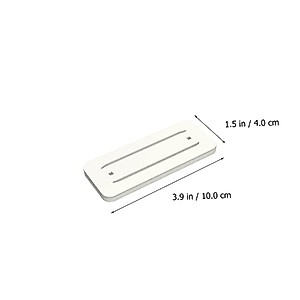 Toddmomy 12pcs Plastic Self Surge Paper Desk No Adhesive Wall-Mounted Free Office Strip Wall Sticker Router Power Punch for Socket Tv Cable Fixator Mounted Protector Stand Computer