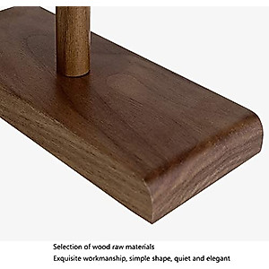 ANIIC Headset Stand Wood Headphone Stand Holder Creative Headset Holder Desk Display Shelf Rack Universal Earphone Accessories Headphone Stand ( Color : Walnut )