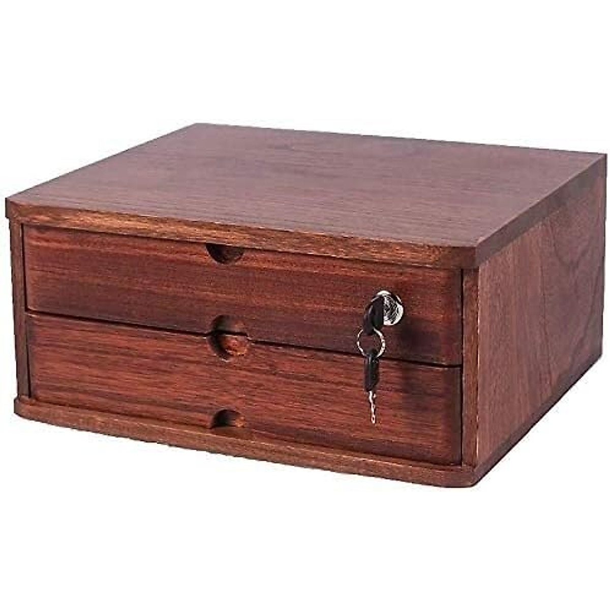 Filing Cabinets, Filing Cabinets Letter Tray Data File Cabinet with Lock Office Desktop Storage Box Sundries Finishing Box Frame Shelf Solid Wood 2 Small Chest of Drawers Put A4 Paper Filing Cabinets