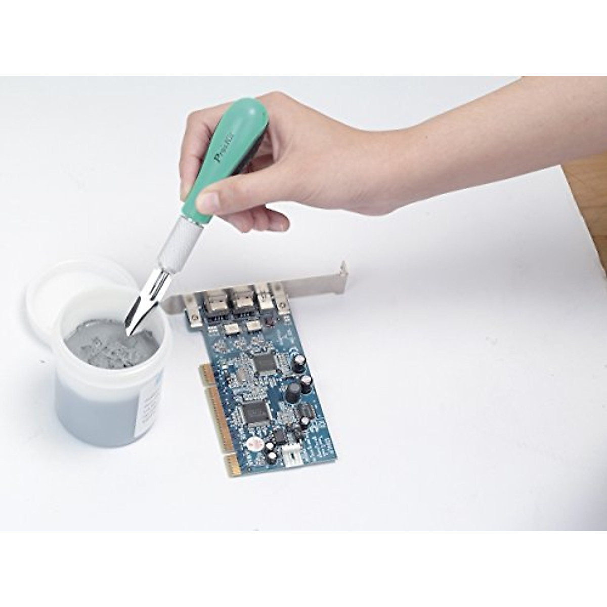 Pro'sKit PD-395A Deluxe Hobby Knife Set,Green