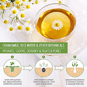 LILY SADO Turmeric Banana Mango Face Moisturizer - Luscious Creamy Nutrient-Rich Natural Daily Facial Cream w Chamomile & Rosemary - Vegan Anti-Aging Lotion For Wrinkles & Fine Lines