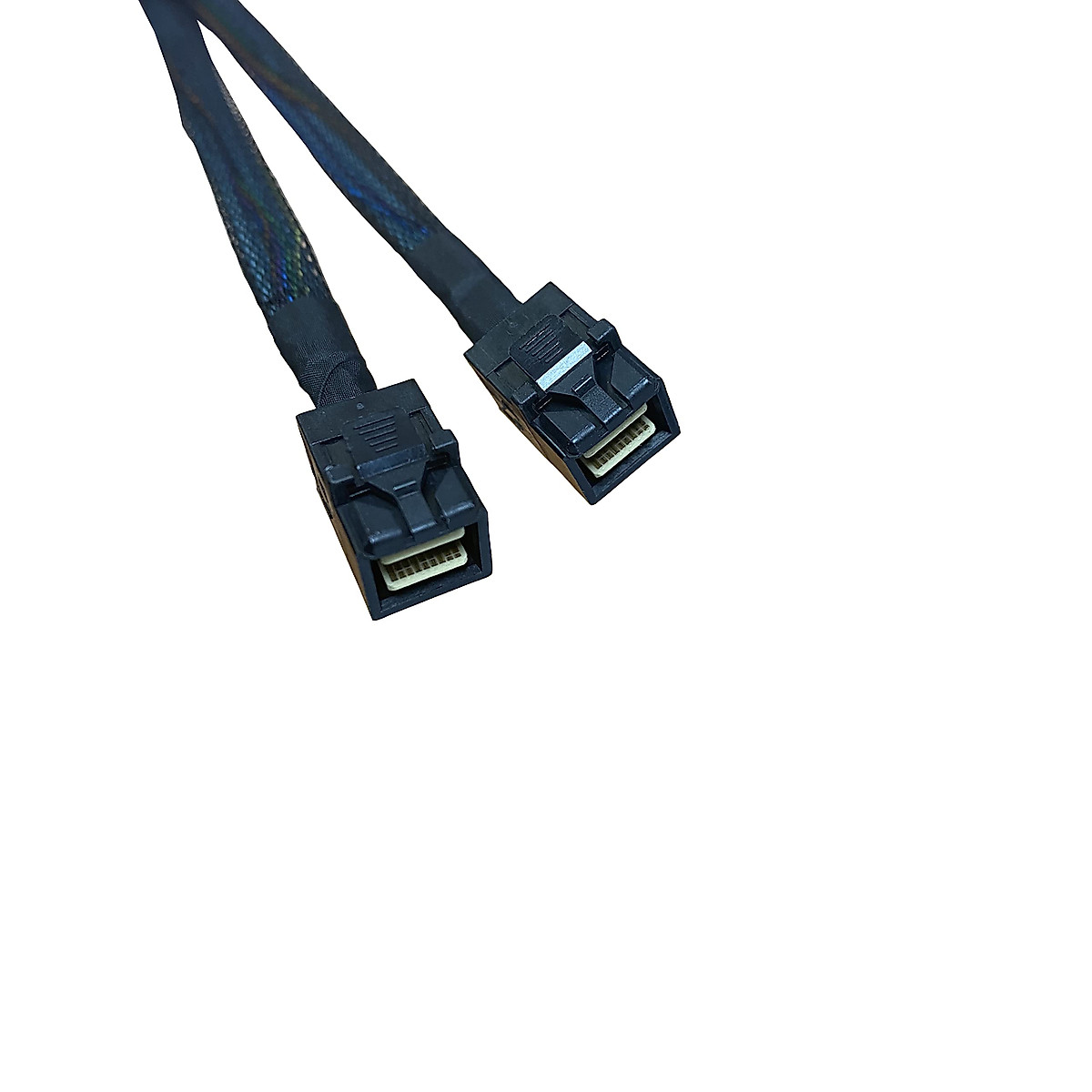 DiliVing 𝐃𝐢𝐋𝐢𝐧𝐤𝐞𝐫 𝐒𝐥𝐢𝐦𝐒𝐀𝐒 8X to 2*𝐌𝐢𝐧𝐢𝐒𝐀𝐒 𝐇𝐃 4X,𝐒𝐅𝐅-𝟖𝟔𝟓𝟒 74Pin to 2*𝐒𝐅𝐅-𝟖𝟔𝟒𝟑 36Pin Cable 80cm(Broadcom MPN 05-60003-00)