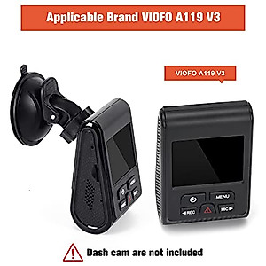 ChengFu Dash Cam Mount, Dash Cam Suction Mount, Dash Cam Mount Holder, Compatible with VIOFO A119 V3