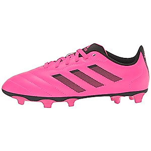 adidas Goletto VIII Firm Ground Soccer Shoe, Team Shock Pink/Black/Black, 13 US Unisex Little Kid