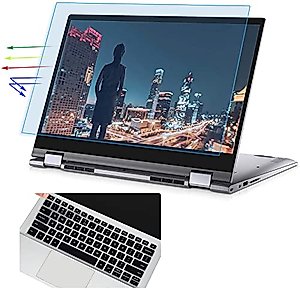Screen Protector for Dell Inspiron 14 5400 2 in 1 14" Laptop, Anti Blue Light Screen Protector with Keyboard Cover for Dell Inspiron 14 5400 2 in 1 14 Inch Touchscreen Laptop Anti Glare Screen Filter