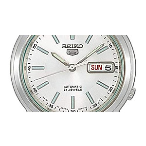 Seiko Automatic White Dial Stainless Steel Men's Watch SNKL75