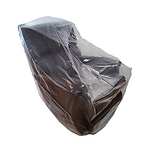Wowfit Furniture Cover – Dust-Proof Moving Bag for Chairs, Recliners, & Moving Boxes – Clear & Odorless Plastic Bag for Moving – 4mil Thick Chair Cover – 34W x 42D x 65/48H Inches