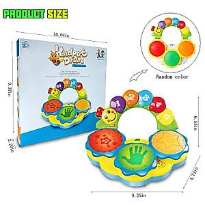 Musical Drum Piano Baby Toys 6 to 12 Months Baby Toys 12 to 18 Months Infant Toys Early Education Music/Lights/Funny Sounds Christmas Birthday Gifts Toys for 1 2 3 4 Year Old Boys