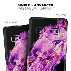 DesignSkinz Liquid Abstract Paint V76 Protective Vinyl Decal Wrap Skin Cover Compatible with The Samsung Galaxy S20 (Screen Trim & Back Glass Skin)