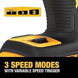 DEWALT 20V MAX XR Impact Driver, Brushless, 1/4", 3-Speed, Bare Tool Only (DCF845B), Yellow, Black