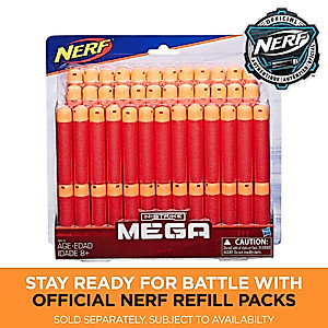Nerf Centurion Mega Toy Blaster with Folding Bipod, 6-Dart Clip, 6 Official Nerf Mega Darts, and Bolt Action for Kids, Teens, and Adults (Amazon Exclusive)