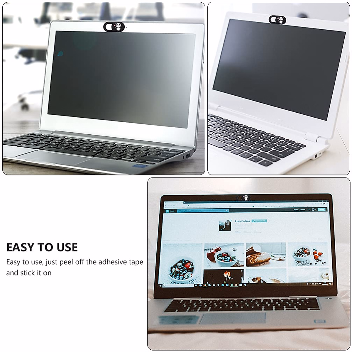 SOLUSTRE 6 Pcs Cover Webcam Cover Slide Laptop Slide Blocker Tablet Notebook Webcam Cover Laptop Lens Cap Privacy Webcam Covers Computer Tablet Stoppers Abs Peeping