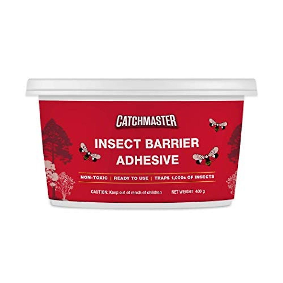 Tree Banding DIY Insect Adhesive Barrier Kit by Catchmaster - 1 Count 15 Oz Protective Sticky Trap with Spreader, Ready for Use Outdoors. Glue Bug Weather-Proof Environment-Friendly Non-Toxic
