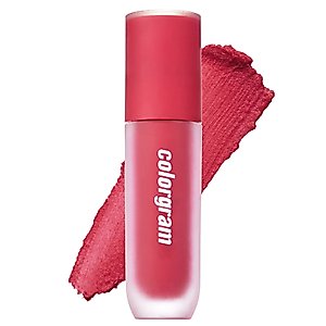 COLORGRAM Thunderbolt Over Blur Tint 03 Captain Pink | Long Lasting Moisturizing Lip Stain, Hydrating, Easily Buildable and Blendable, Matte, Best Tinted Liquid Lipstick for Daily Lip Makeup