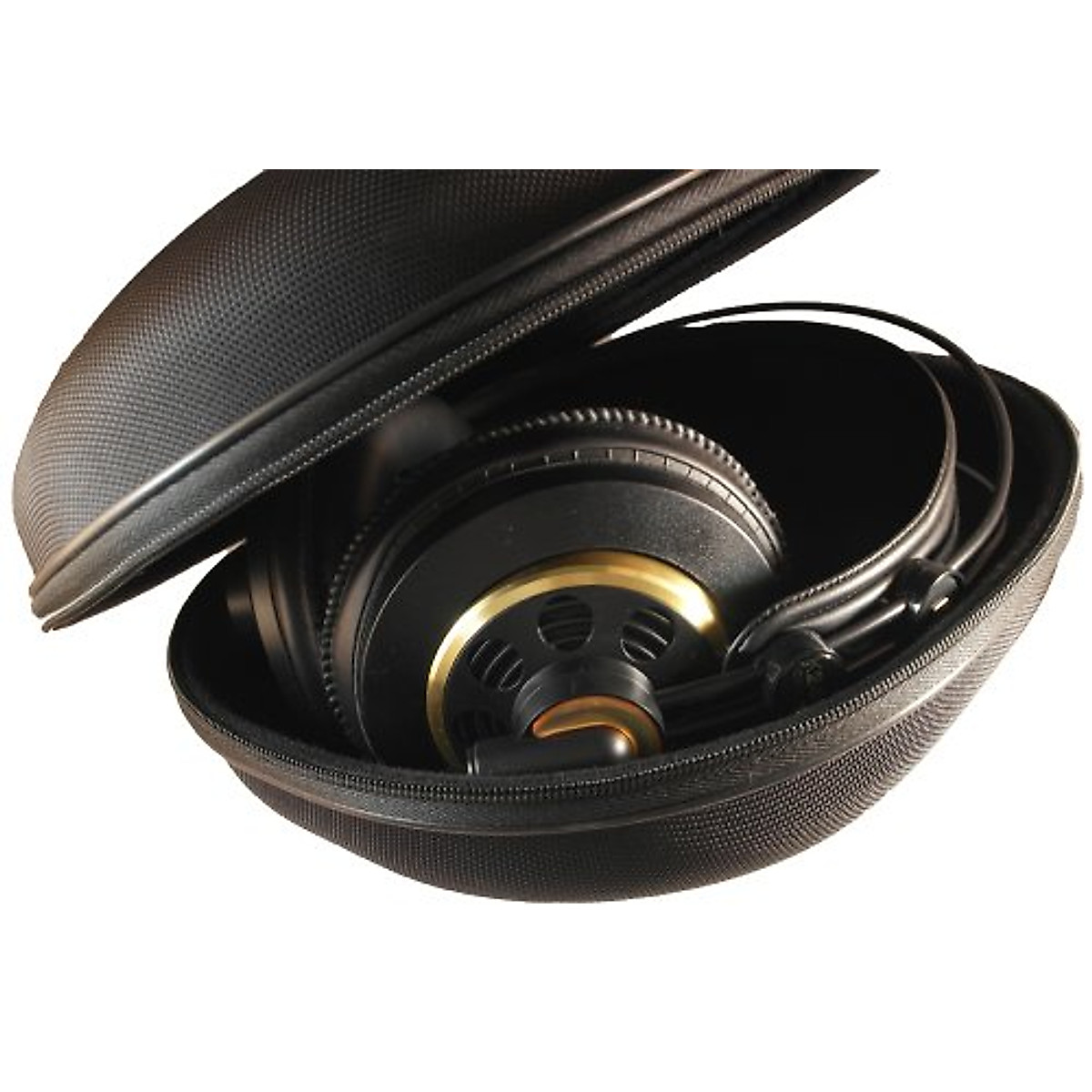 XL CASEBUDi Hard Headphone Case | Compatible with AKG, Audio Technica, Sony, Sennheiser, Turtle Beach & More | Black Ballistic Nylon