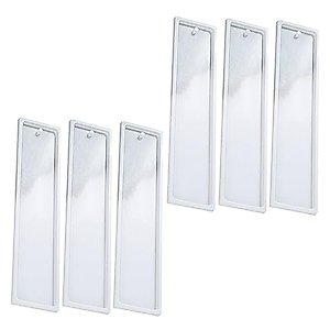 VILLCASE 6pcs Bookmark Mold Hand Mold Tray Mold Resin Bookmark DIY Bookmark White Bookmark Making Molds Bookmark Molds Resin Molds Silicone Bookmark Molds for Resin Casting UV Epoxy Resin