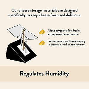 Formaticum Cheese Storage Bags - Wax Paper Bags to Keep Cheese or Charcuterie Fresh - Professional Grade Cheese Paper for Wrapping Cheese - Porous Brown Paper Bags From France - 6.25 x 11 (15 Pack)