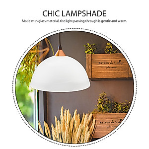 Abaodam 2pcs frosted glass lampshade Chandelier Lamp Shades globe chandelier ceiling lamp shade glass light covers wall LED Pendant Lamp Shade lamp shade white wall lamp shade indoor